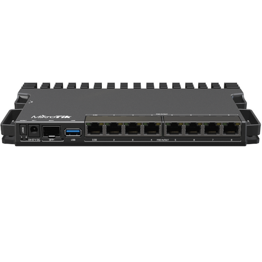Mikrotik RB5009UPR+S+IN Heavy duty home lab Gigabit POE In and Out Rou ...