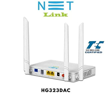 NetLink GPON ONT HG323DAC ( 2GE + 1POTS + AC WiFi ) 2.4 Ghz & 5 Ghz Du ...